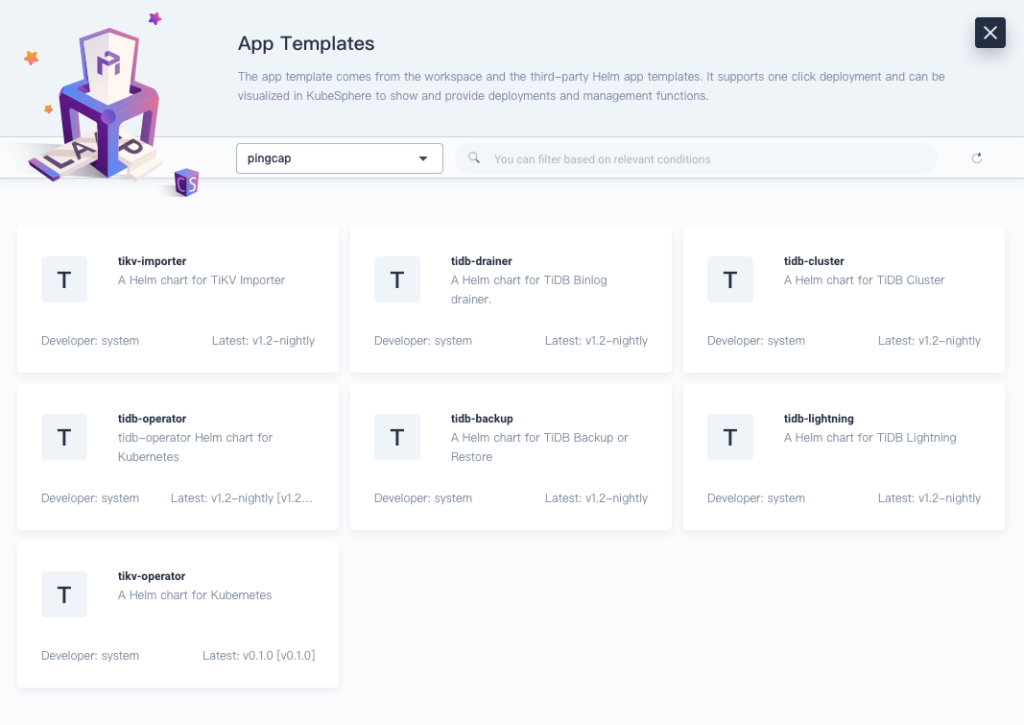 Tutorial: Deploy TiDB on KubeSphere from Scratch