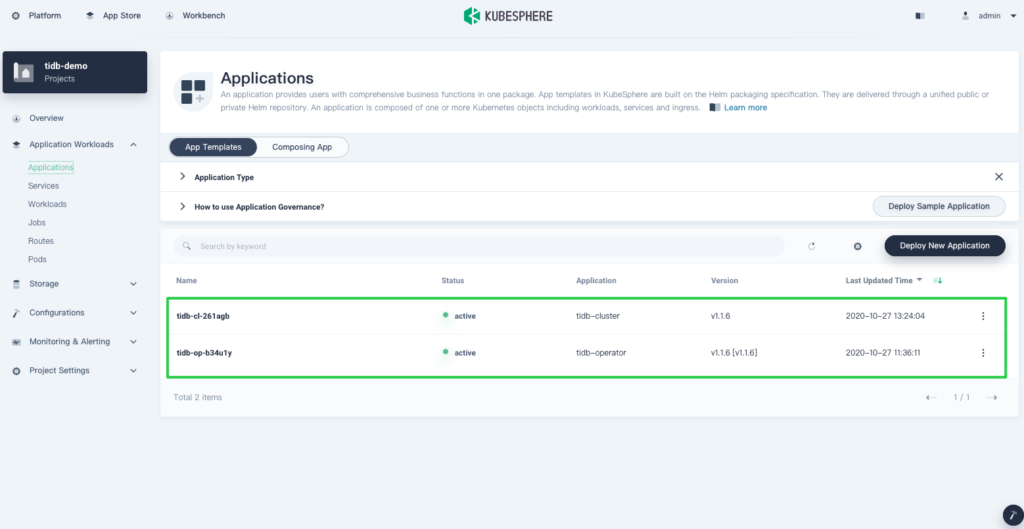 Tutorial Deploy Tidb On Kubesphere From Scratch