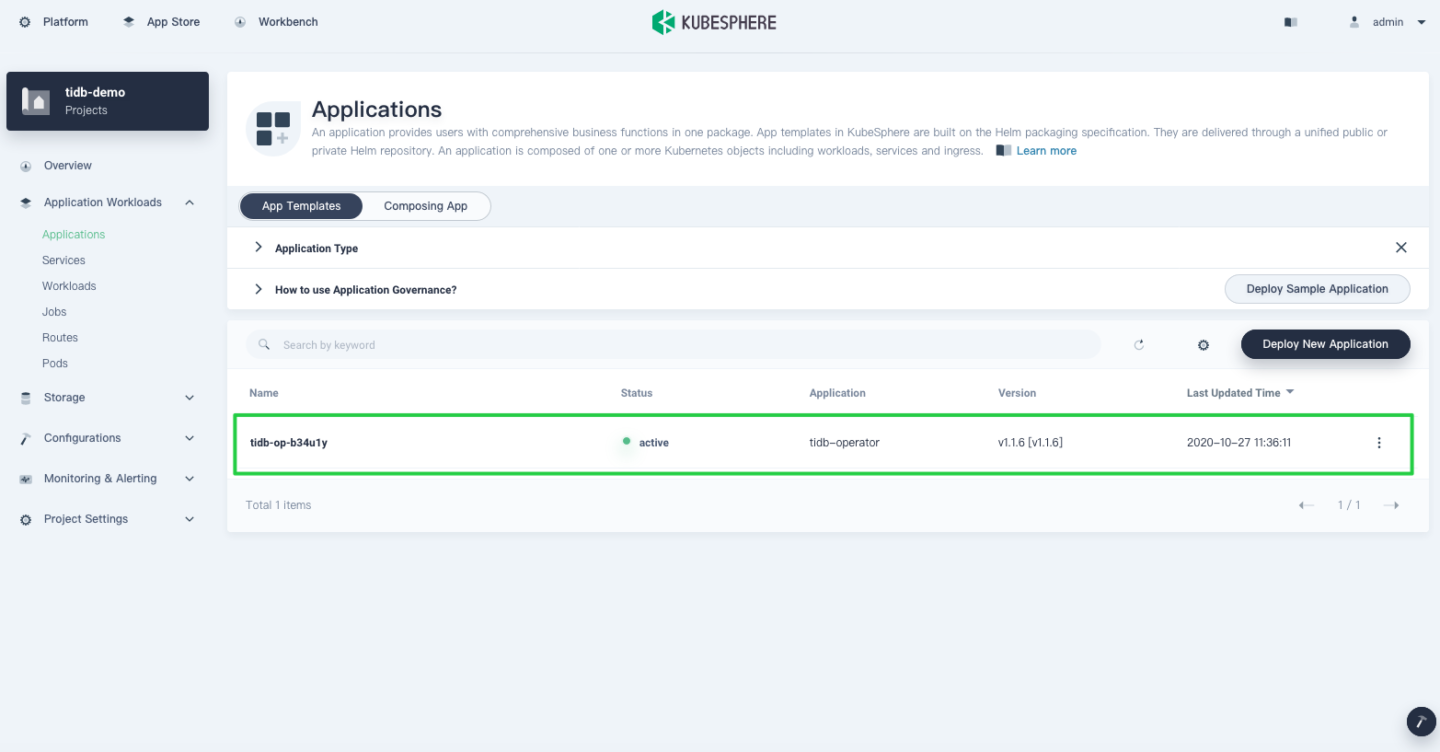 Tutorial Deploy Tidb On Kubesphere From Scratch 
