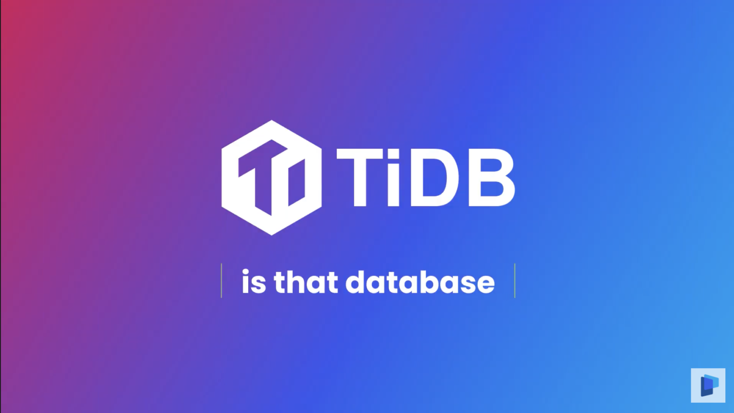 PingCAP, the company building TiDB | SQL at Scale