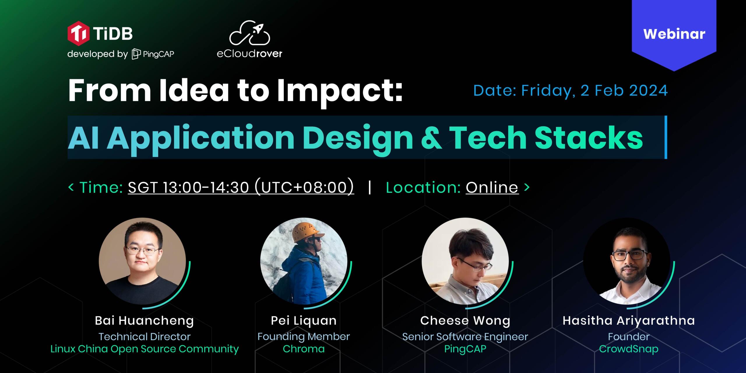 Webinar: AI Application Design & Tech Stacks | TiDB