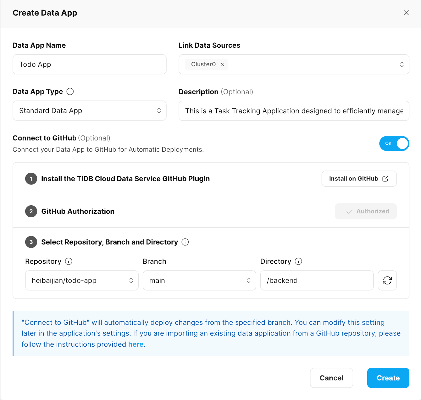 Building Data-driven Backend with TiDB Cloud Data Service