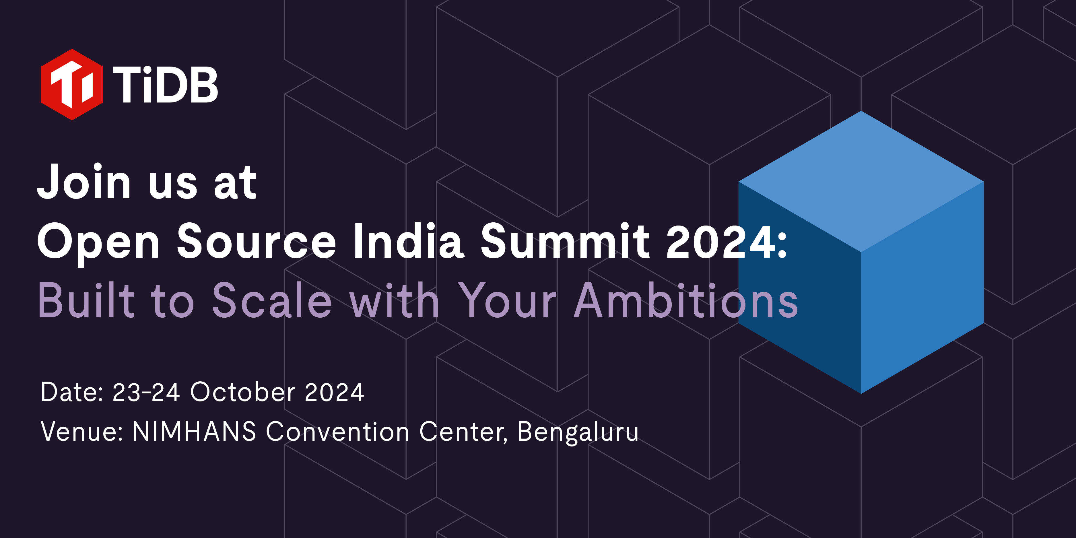 Join TiDB at Open Source Summit 2024!