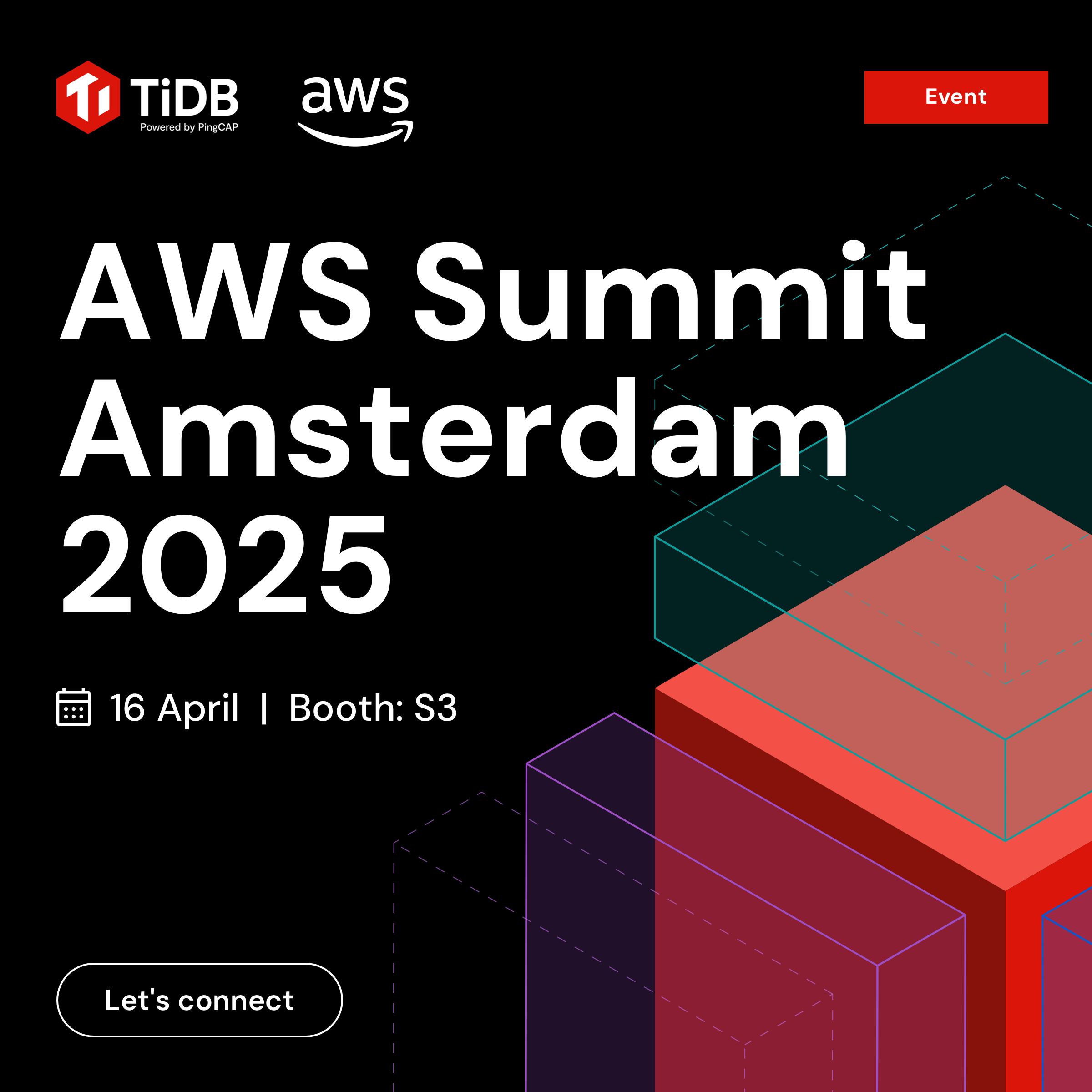 Join Us as We Sponsor AWS Summit Amsterdam | TiDB