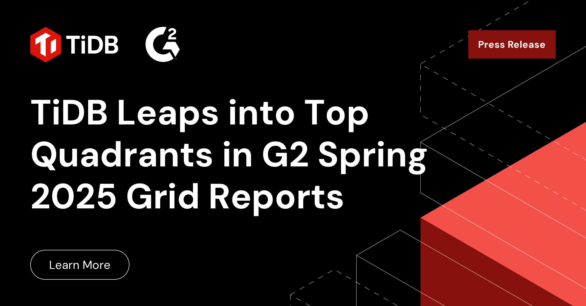 TiDB Leaps into Top Quadrants in G2 Spring 2025 Grid Reports