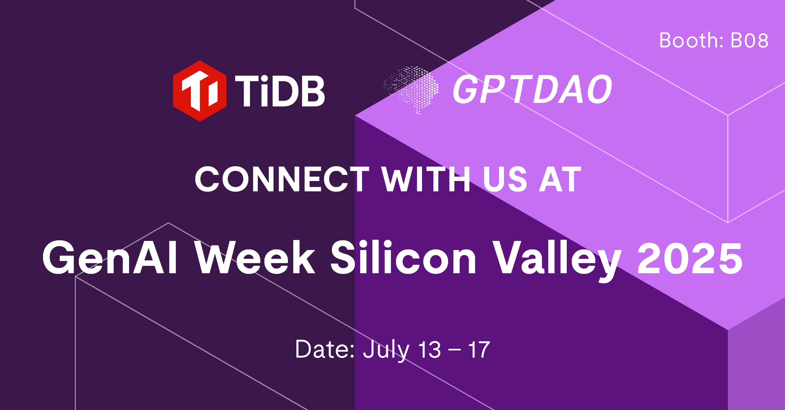 Join TiDB at GenAI Week Silicon Valley 2025! | TiDB