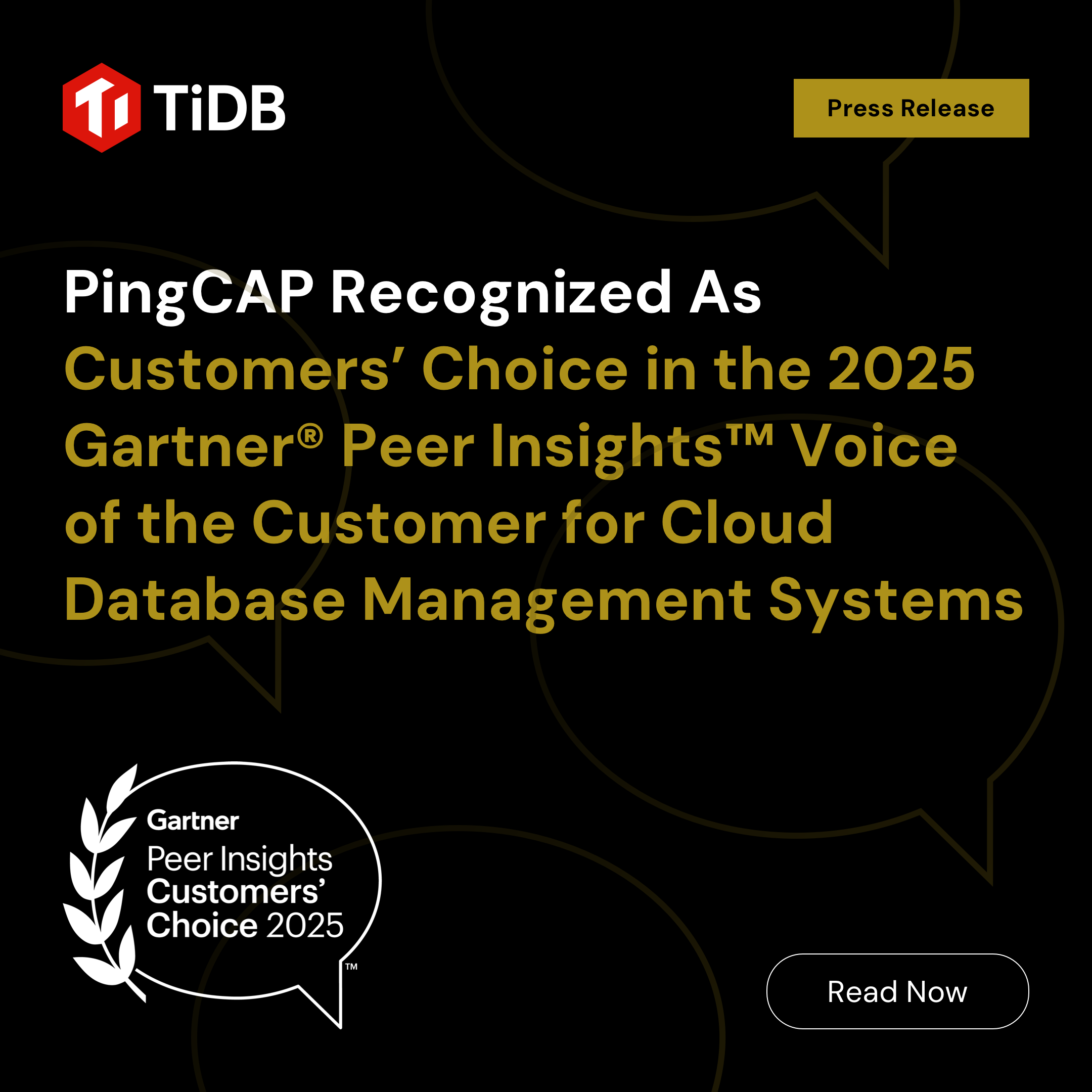 Gartner Peer Insights: PingCAP Named a 2025 Customers' Choice